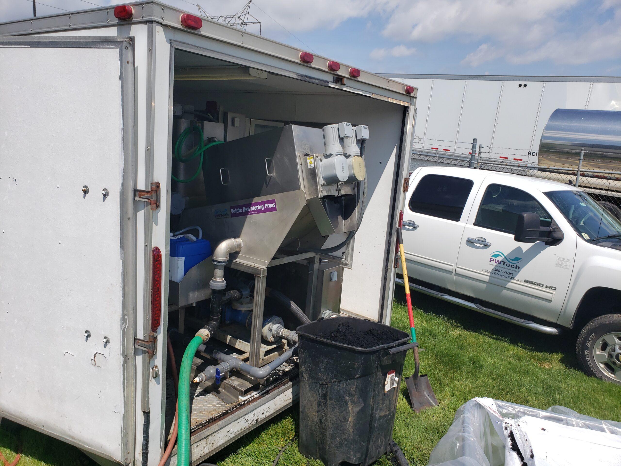 PWTech Volute Dewatering Press for Municipal Applications